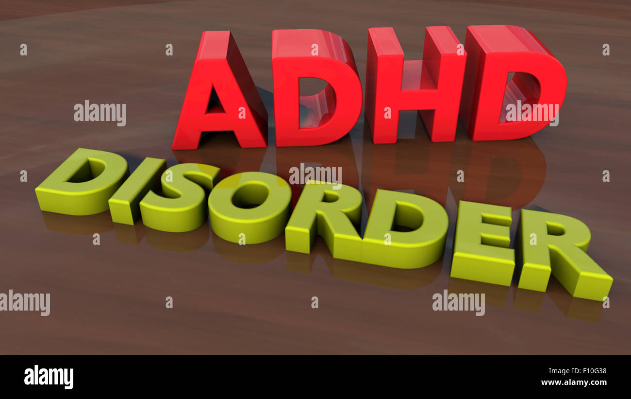 ADHD Disorder 3d text and floor Stock Photo - Alamy