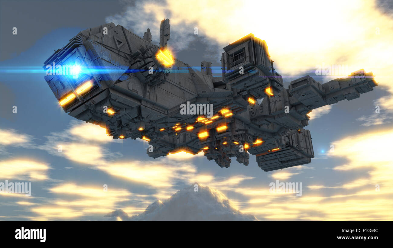 SCIFI alien contact Stock Photo - Alamy