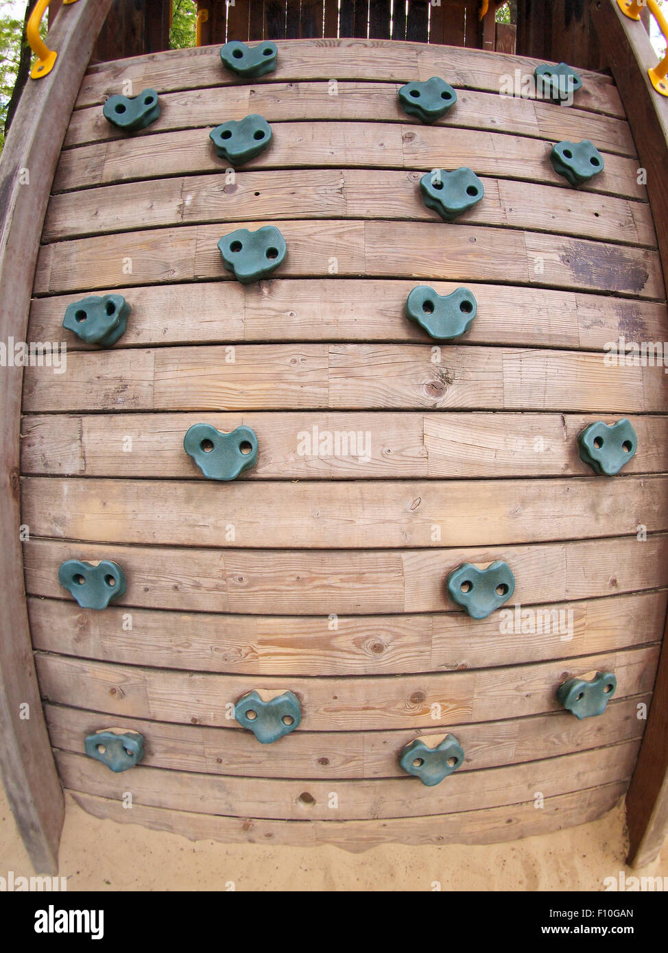 Device for climbing on the children's playground with wide angle ...