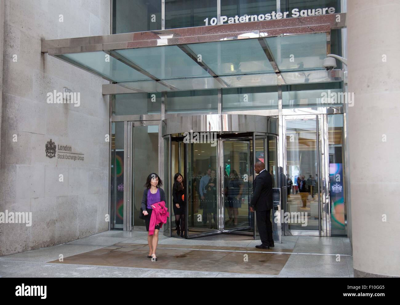 General View GV of the London Stock Exchange, 10 Paternoster Square ...