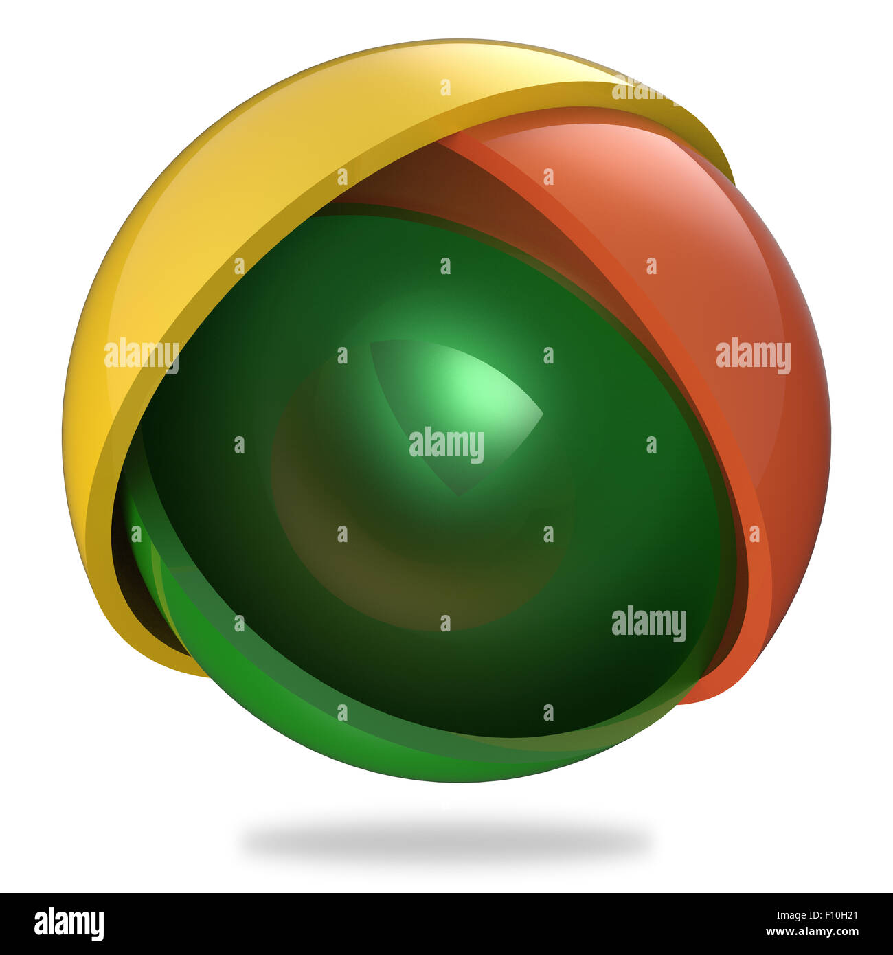 Split ball as abstract concept Stock Photo - Alamy