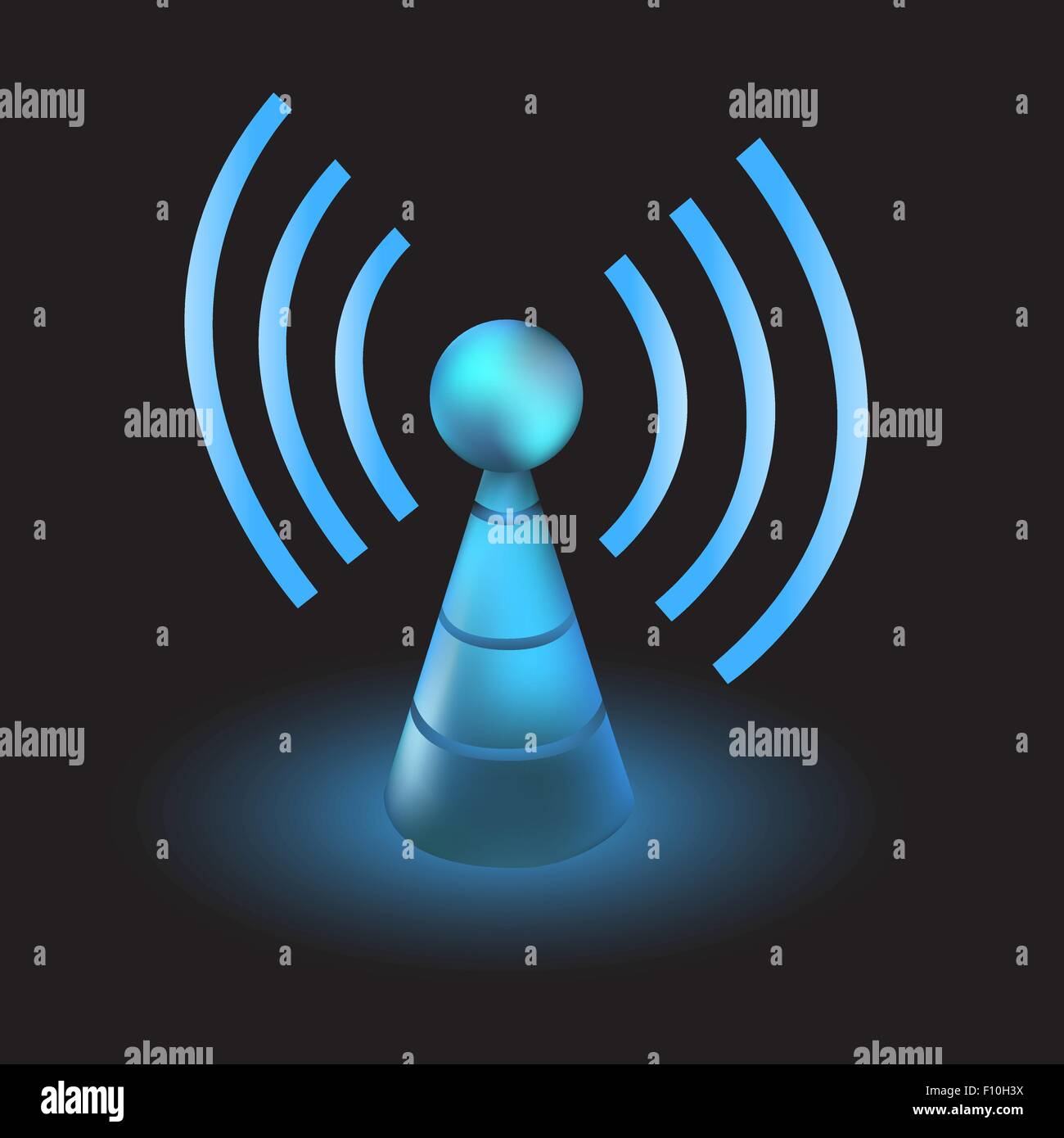 Telecommunications tower transmission radio Stock Vector Images - Alamy