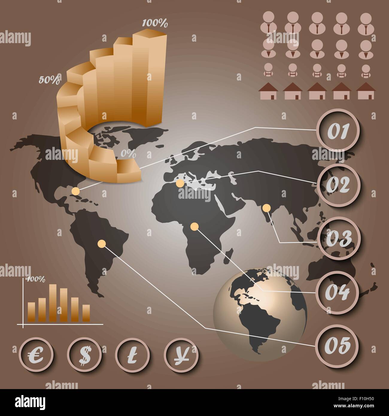 Currencies world economics Stock Vector Images - Alamy