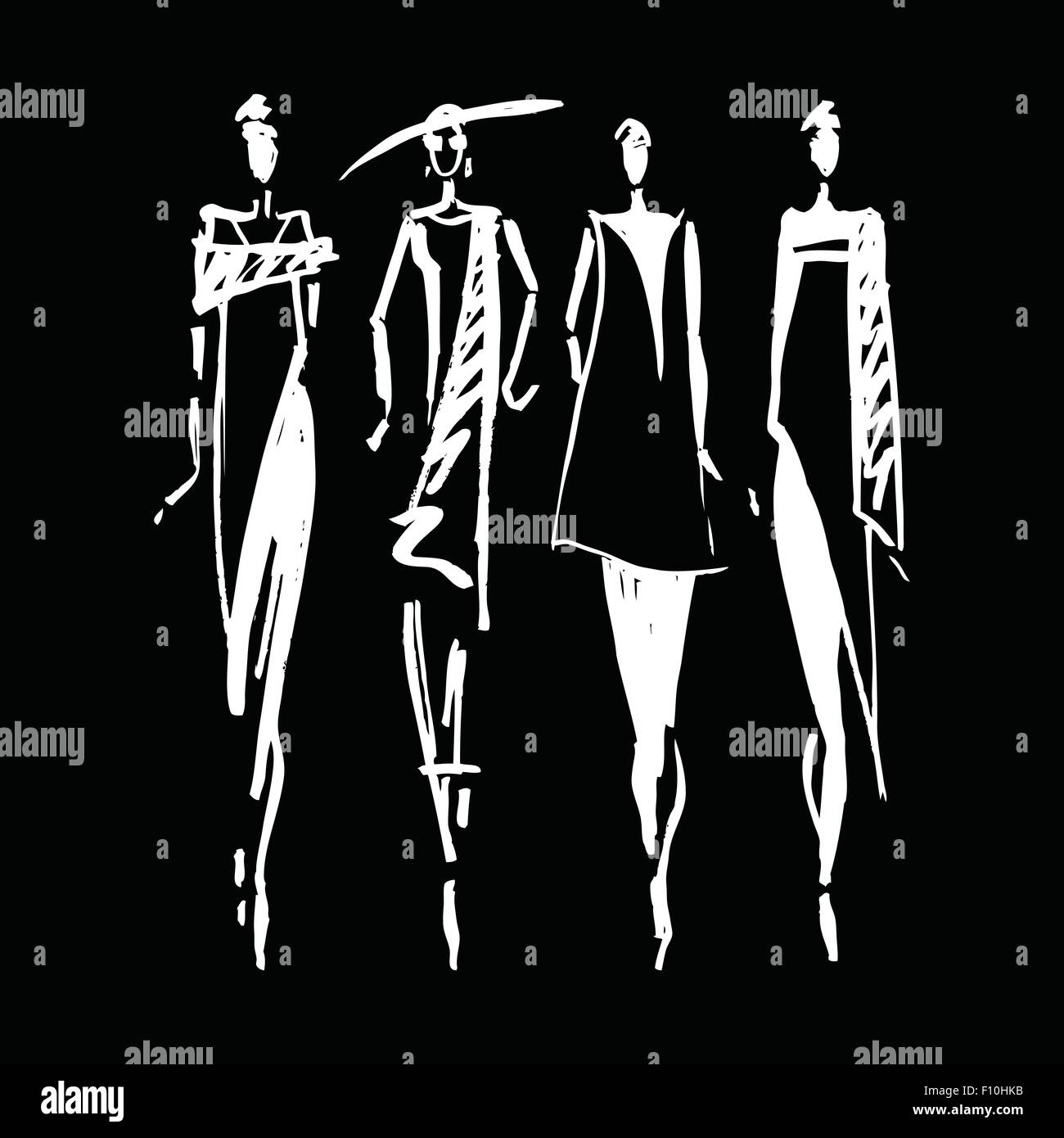 Beautiful Woman silhouette Stock Vector Image & Art - Alamy