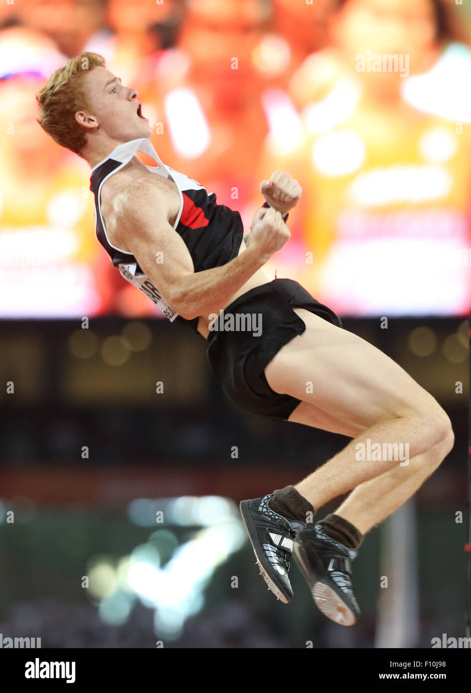 Beijing, China. 24th Aug, 2015. Shawnacy Barber of Canada in action ...