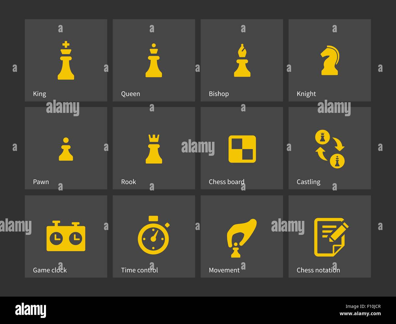 Chess figures and board icons Stock Vector Image & Art - Alamy