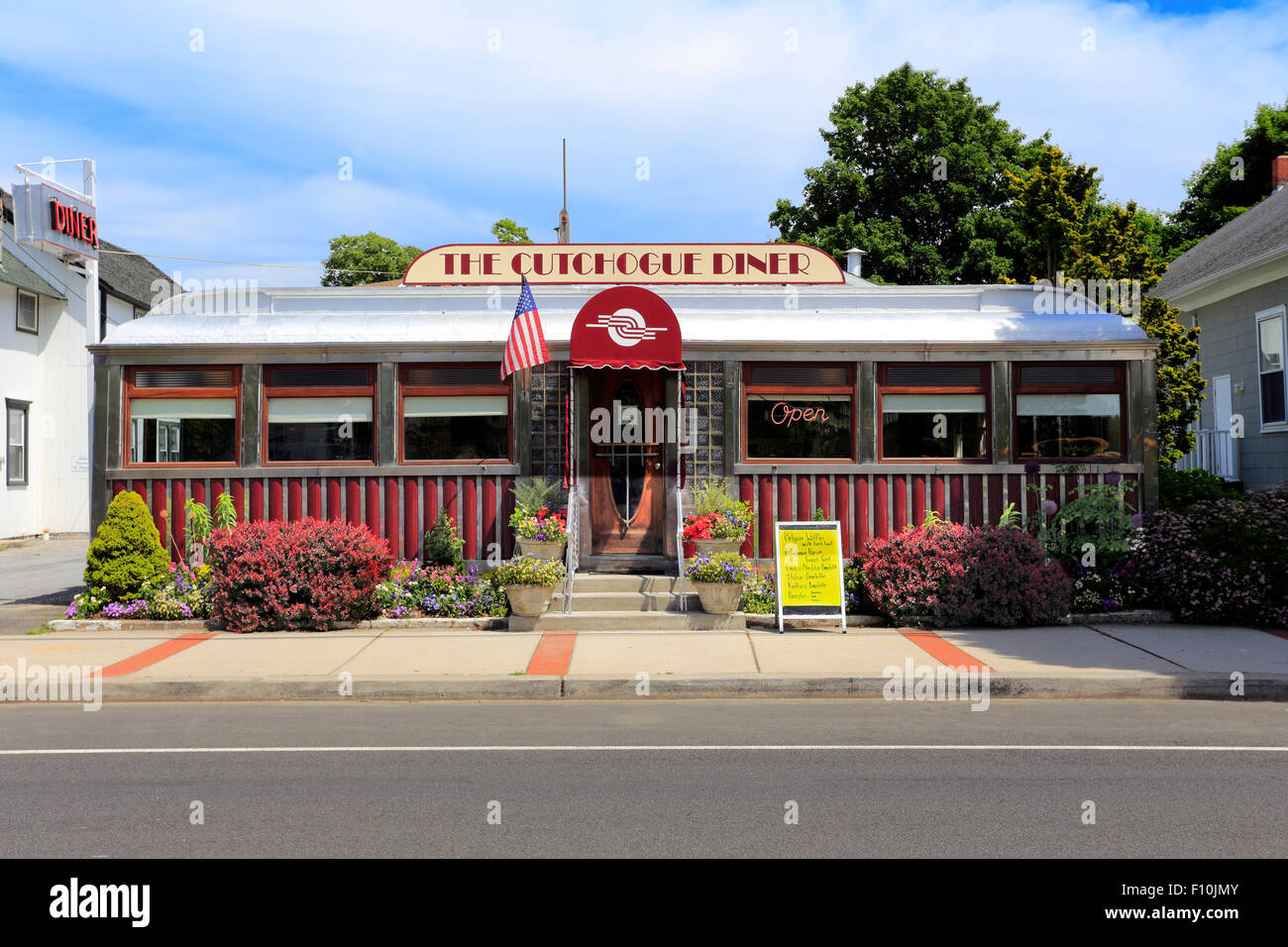 Old fashioned diner Long Island New York Stock Photo - Alamy