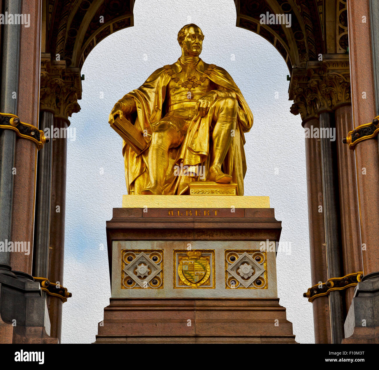 albert monument in london england kingdome and old construction Stock ...