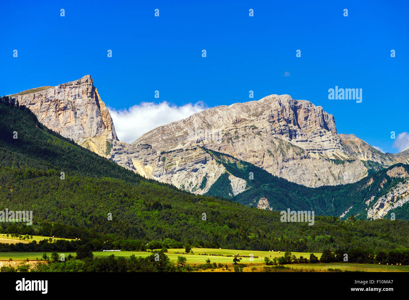 Beautiful mountains in french Alps, summer time Stock Photo - Alamy