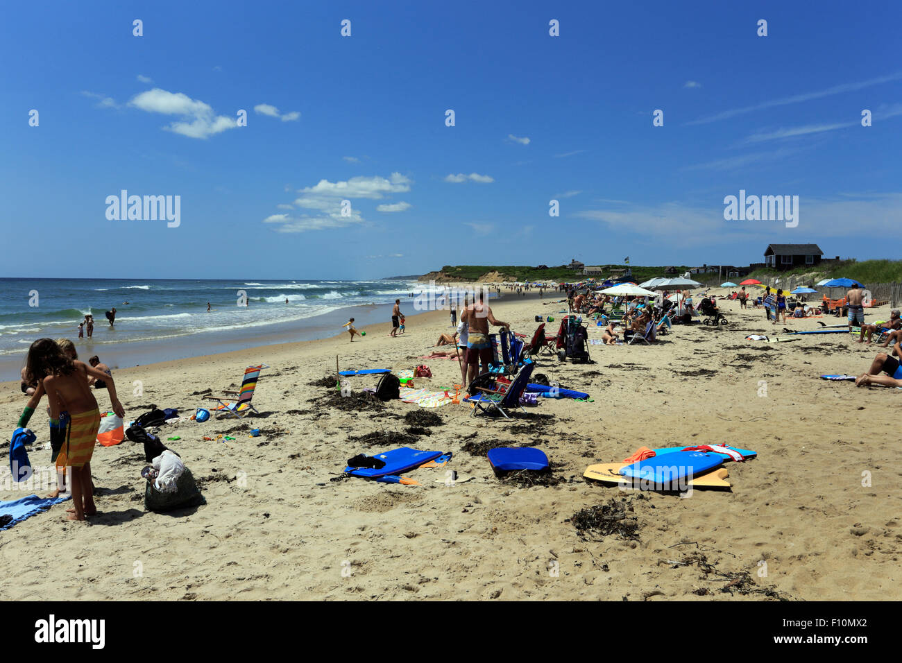 Ditch Plains beach Montauk Long Island New York Stock Photo - Alamy