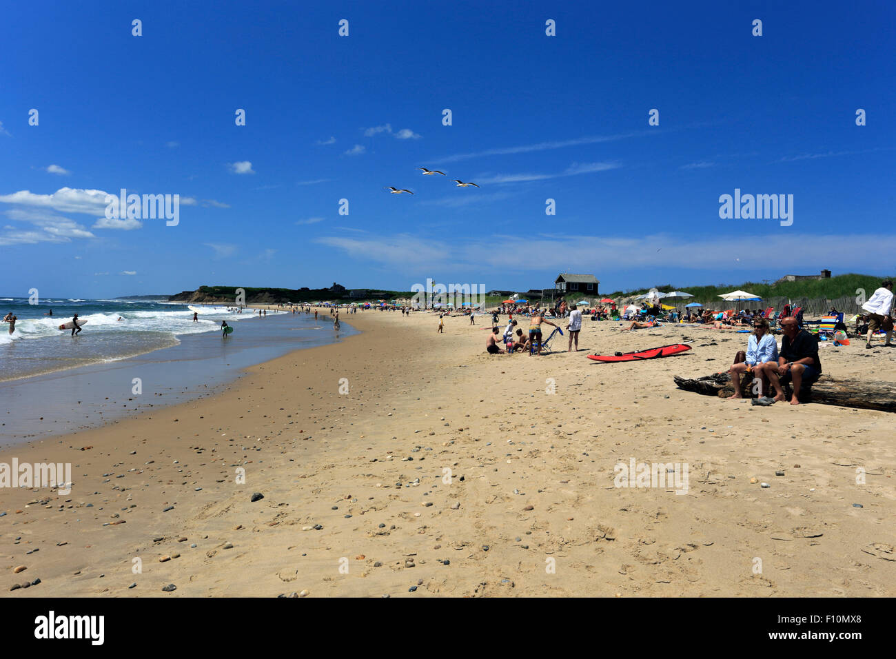 Ditch Plains beach Montauk Long Island New York Stock Photo - Alamy