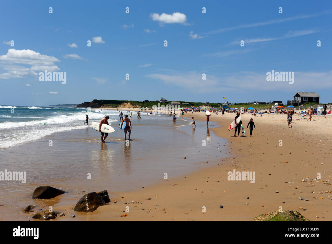 Ditch Plains beach Montauk Long Island New York Stock Photo - Alamy