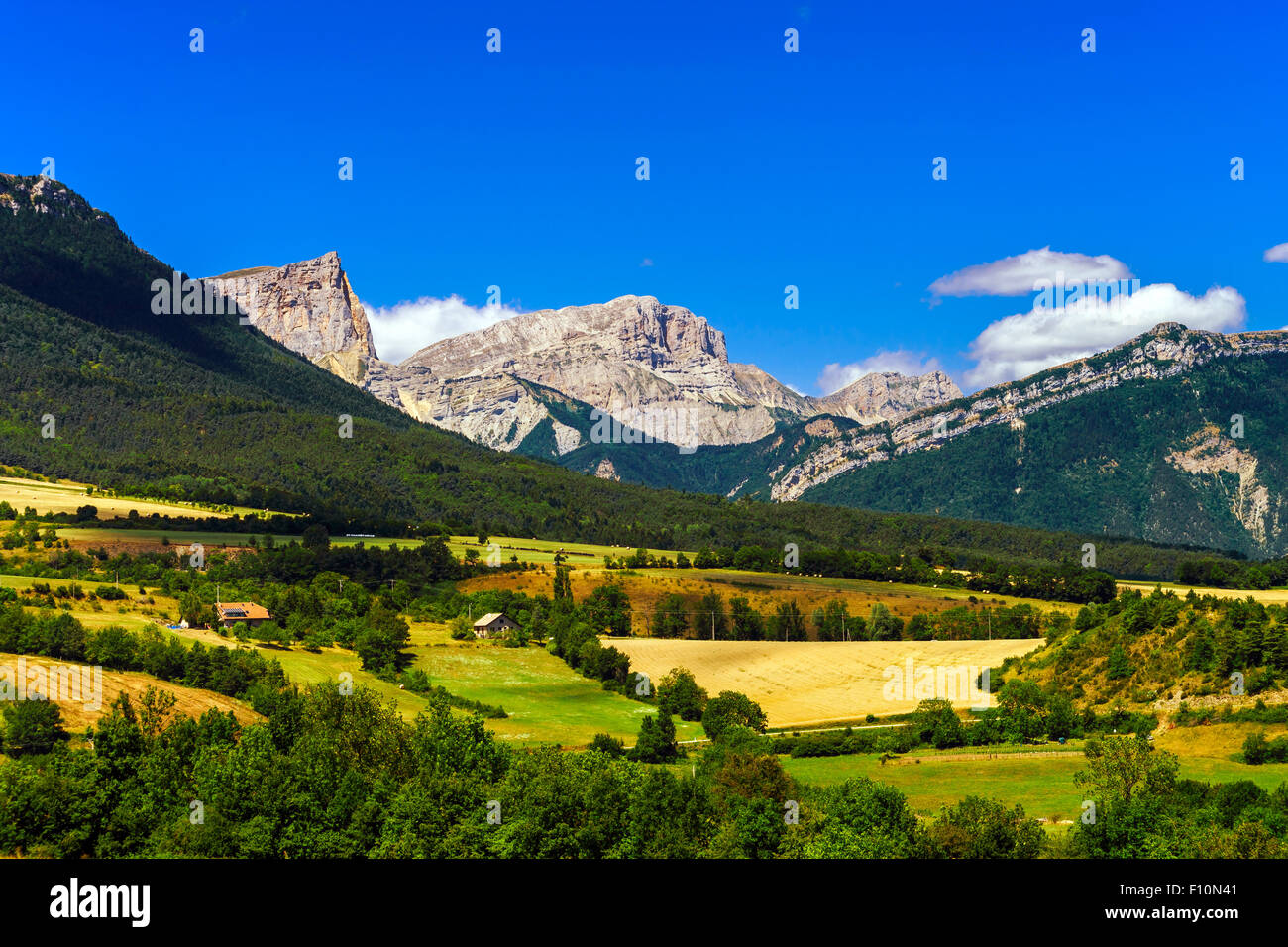 Beautiful mountains in french Alps, summer time Stock Photo - Alamy