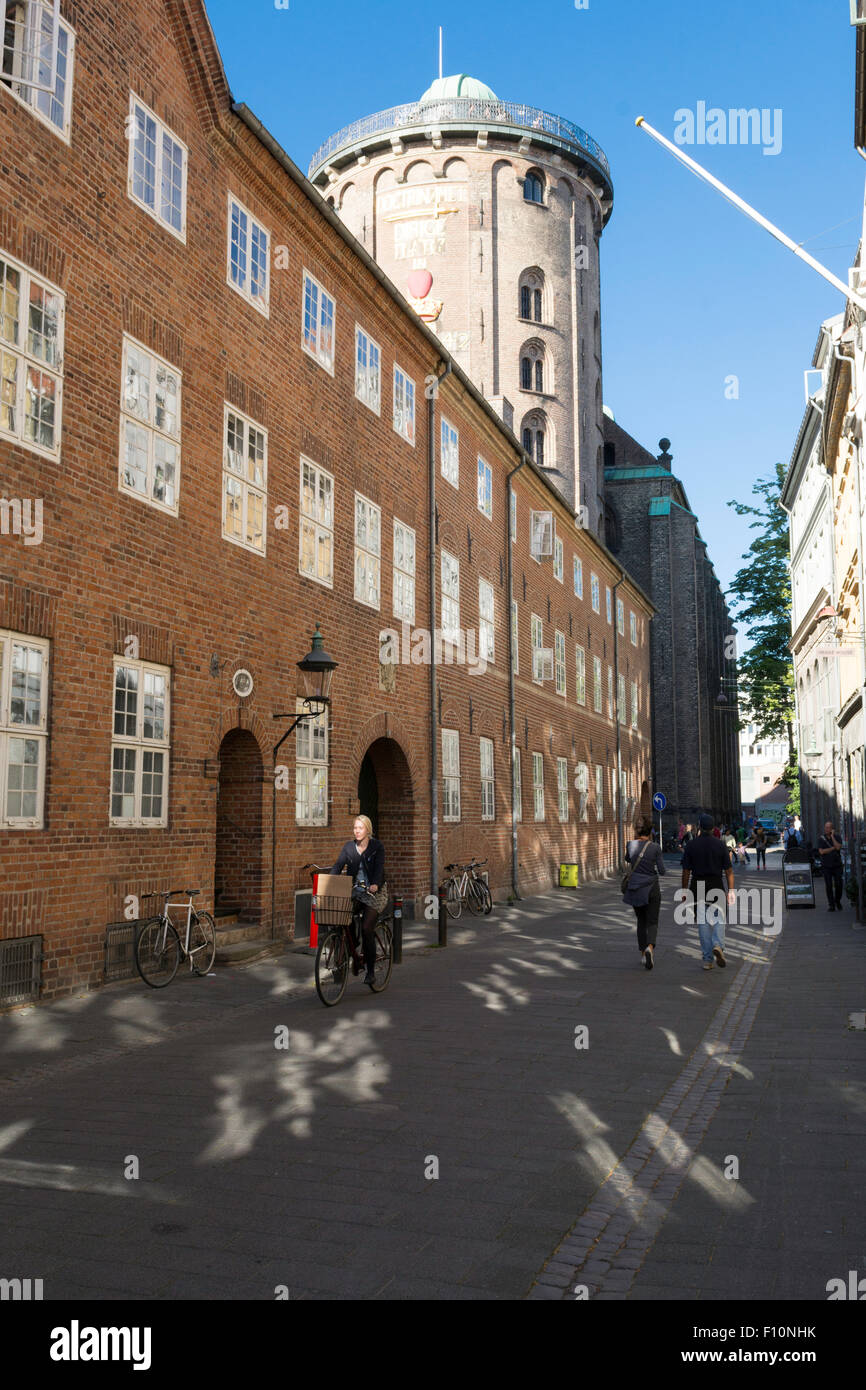 The 17th century tower and observatory Rundetaarn, or the round tower ...