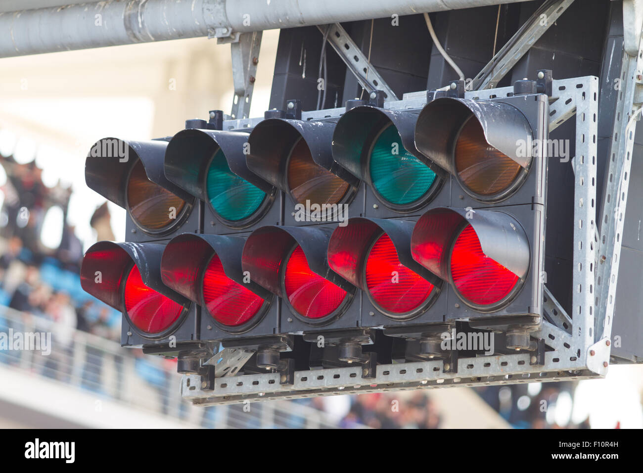 Formula 1 race lights hi-res stock photography and images - Alamy