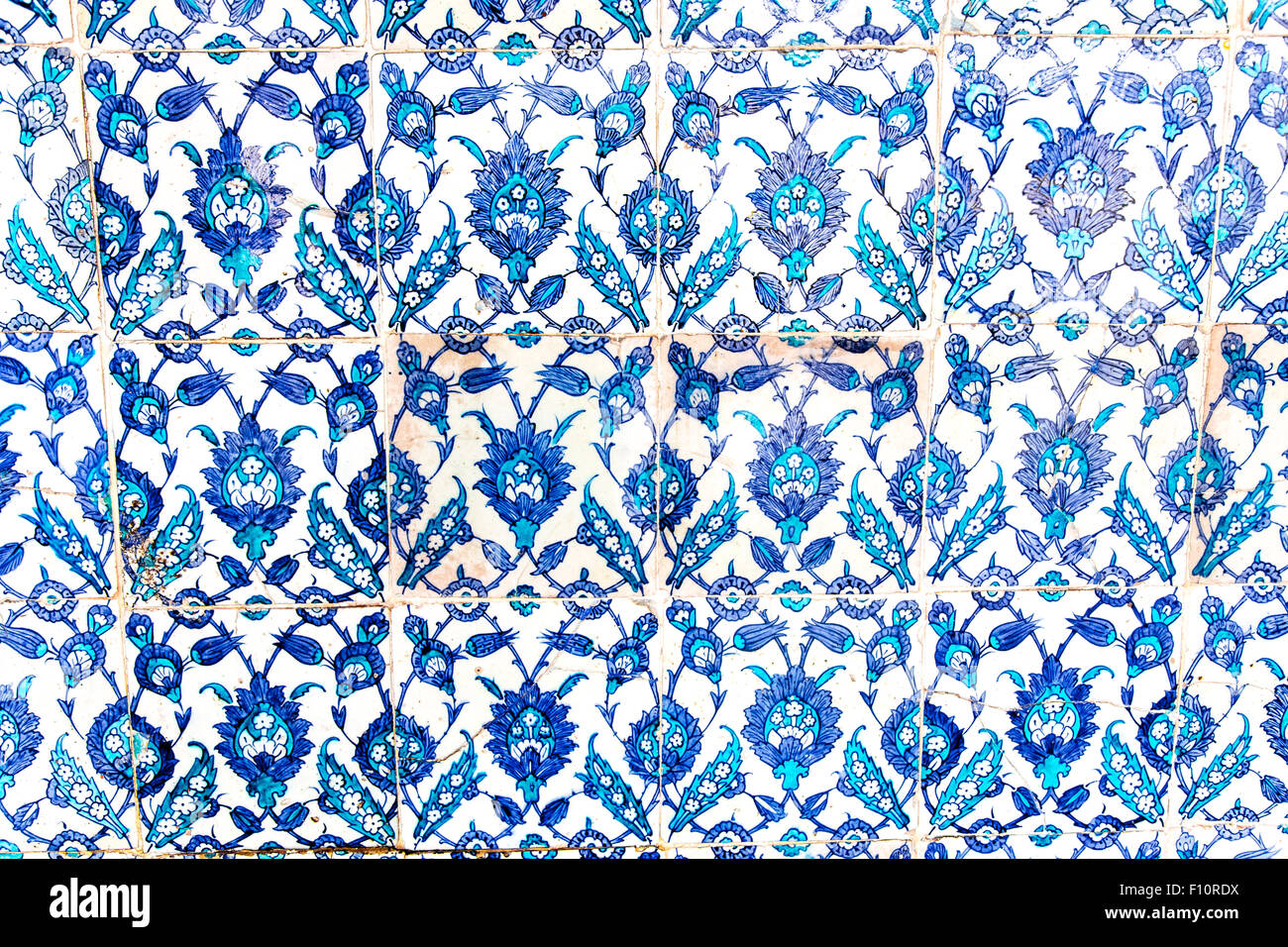 Turkish Blue Tile in Istanbul City, Turkey Stock Photo - Alamy