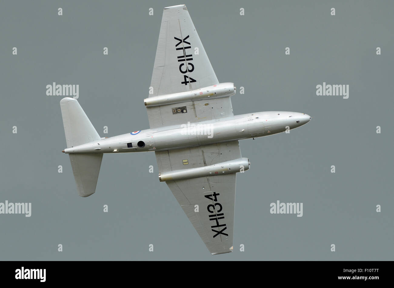 Canberra. Vintage jet plane at an airshow. Ex Royal Air Force RAF ...