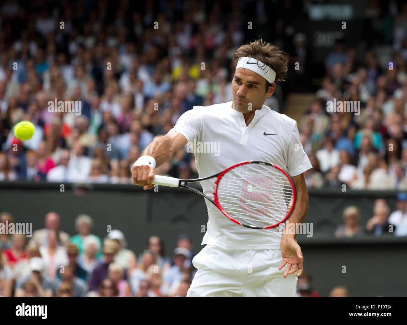 Roger Federer (SUI),Wimbledon Championships 2015, London,England Stock ...