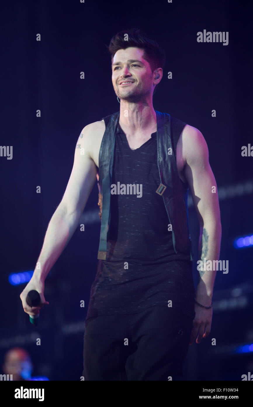 Danny O'Donoghue from The Script performing at the V Festival in ...