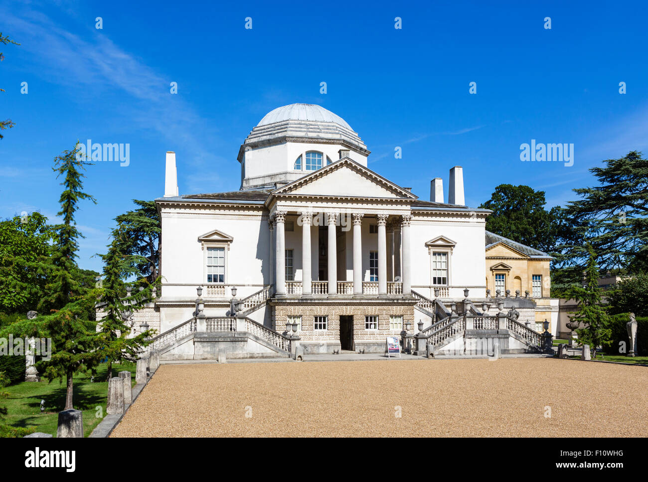 Chiswick House, an early 18thC Palladian villa in Chiswick, London ...