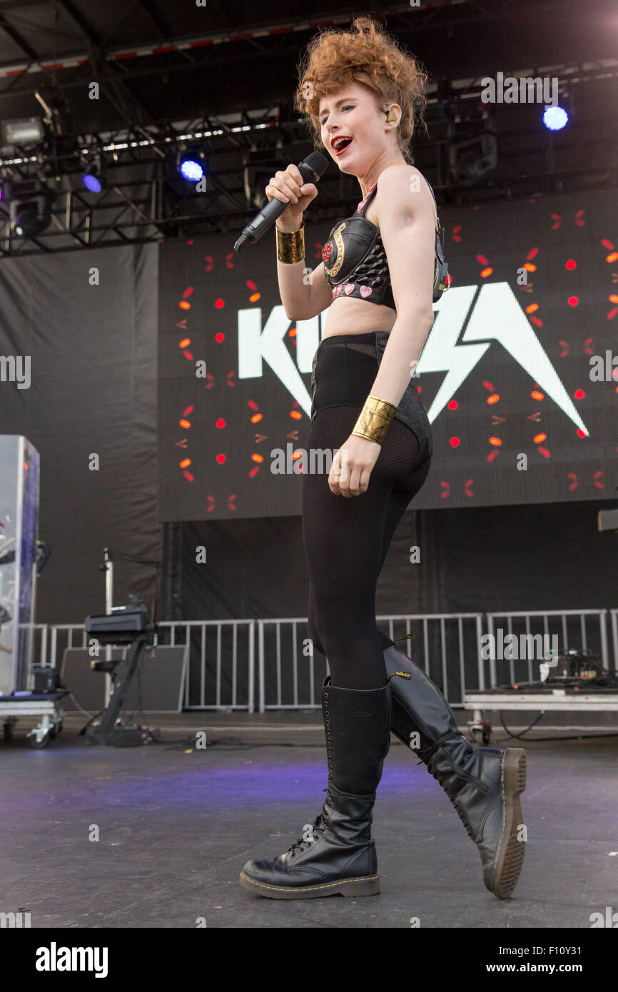 Wantagh, New York, USA. 23rd Aug, 2015. Singer KIESZA performs live at ...