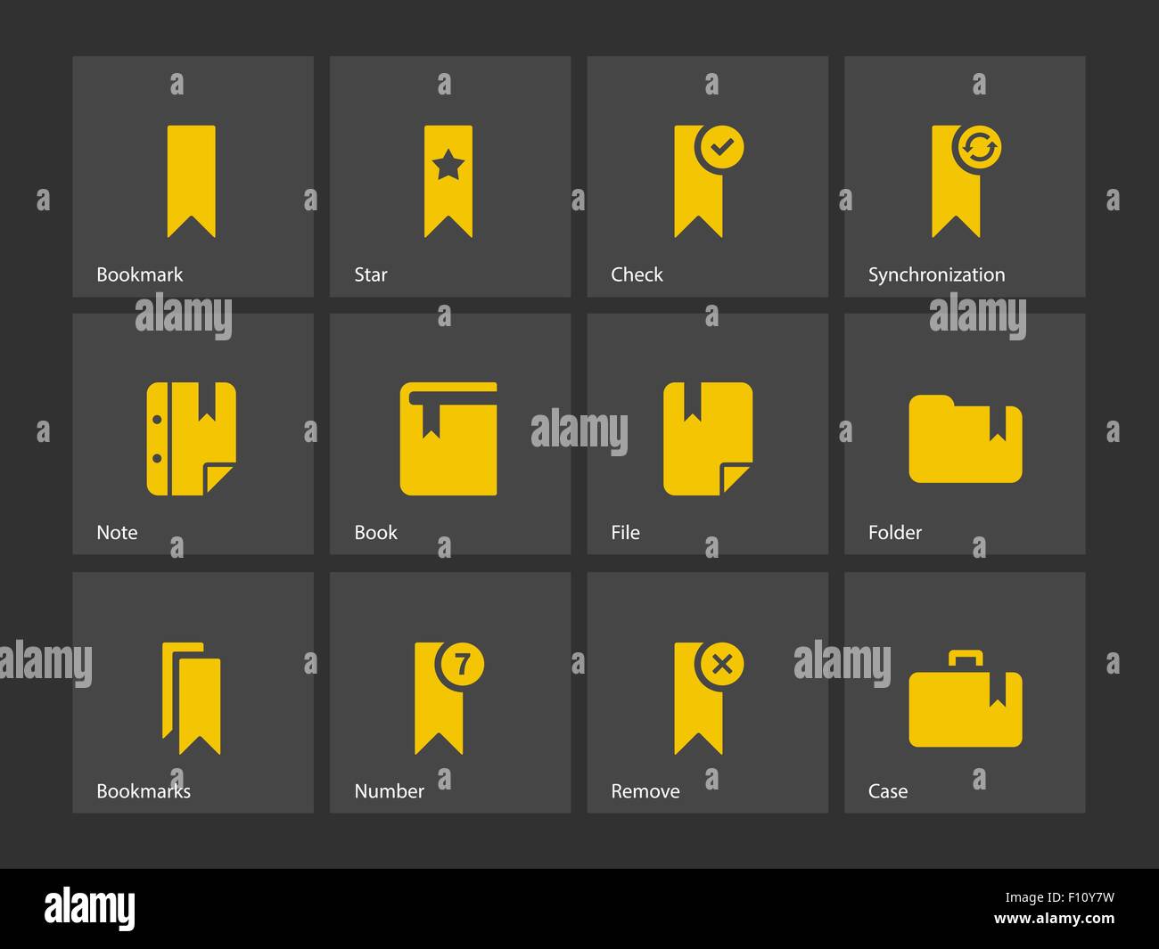 Bookmark, tag, favorite icons Stock Vector Image & Art - Alamy