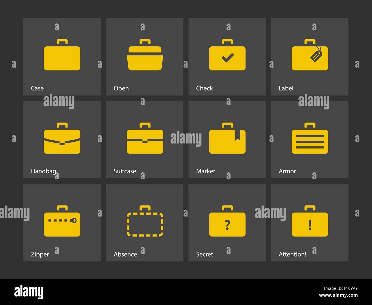 Brief case label Stock Vector Images - Alamy