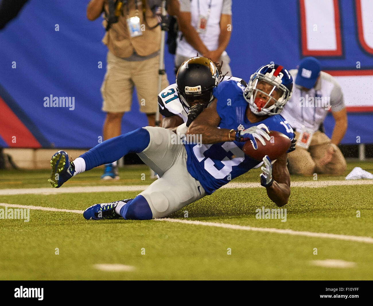 Aug. 24, 2015 - East Rutherford, New Jersey, U.S. - Giants' wide ...