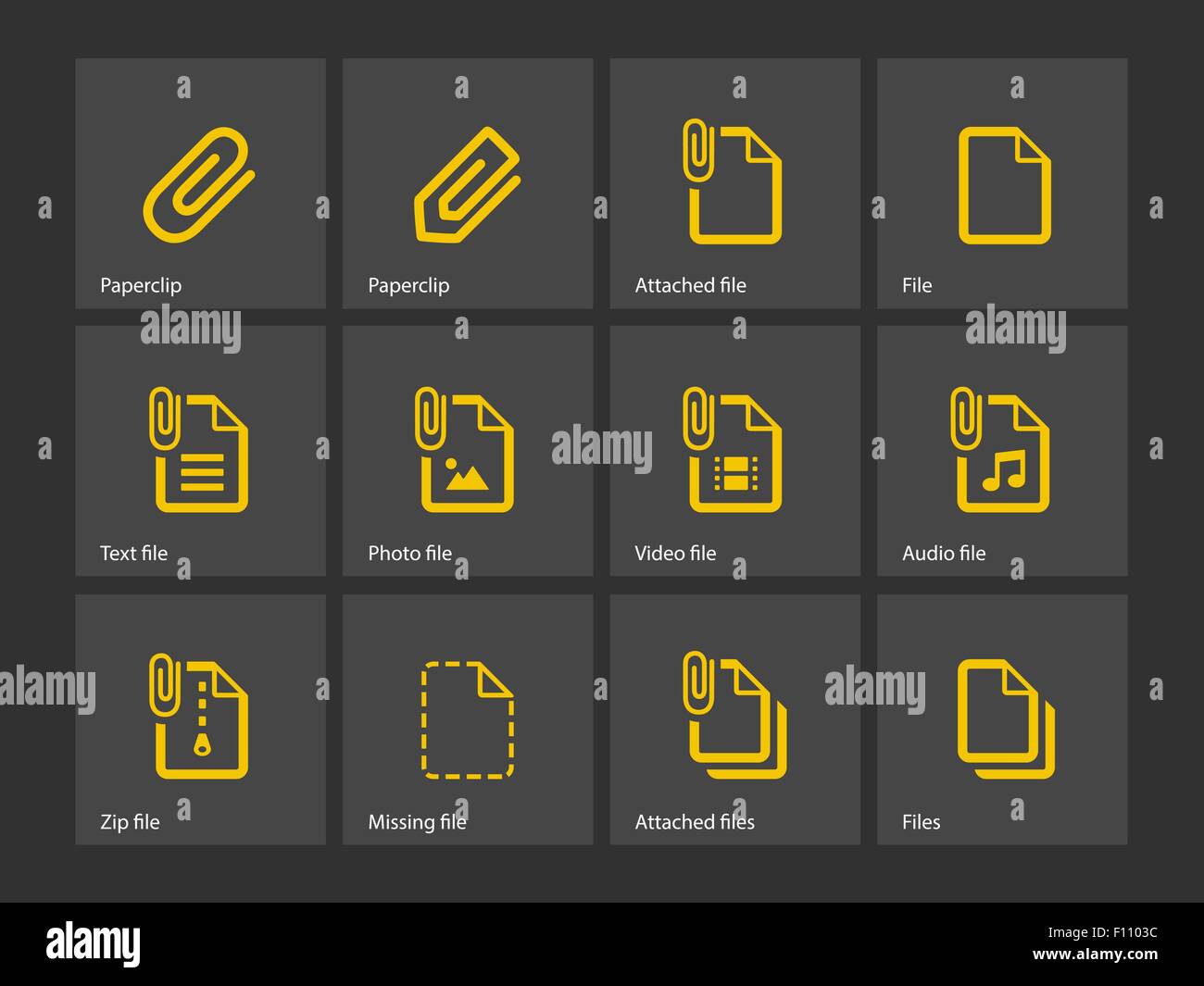 File Clip icons Stock Vector Image & Art - Alamy