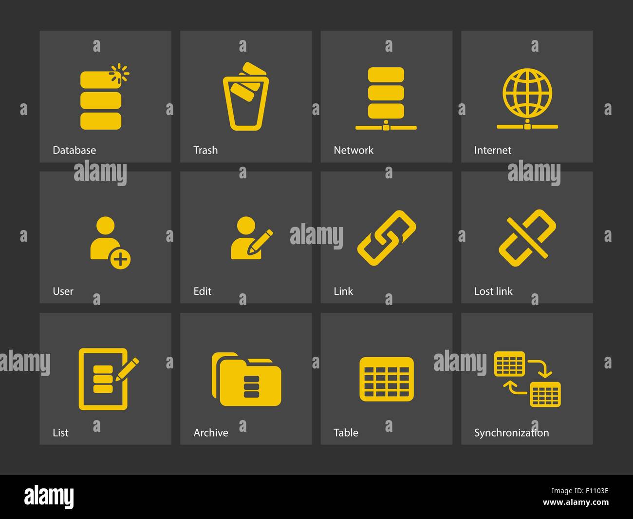 Db Icons Stock Vector Images Alamy