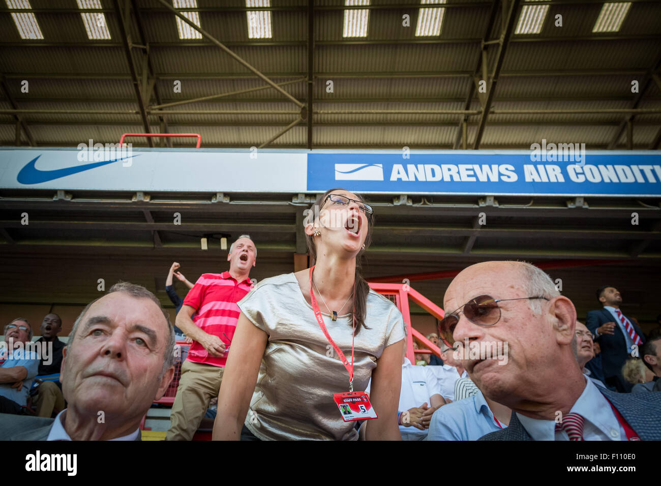 Katrien Meire Charlton Athletic Football Club CEO with Keith Peacock ...