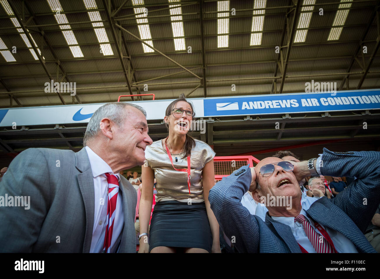 Katrien Meire Charlton Athletic Football Club CEO with Keith Peacock ...