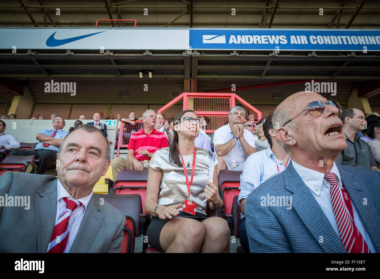 Katrien Meire Charlton Athletic Football Club CEO with Keith Peacock ...