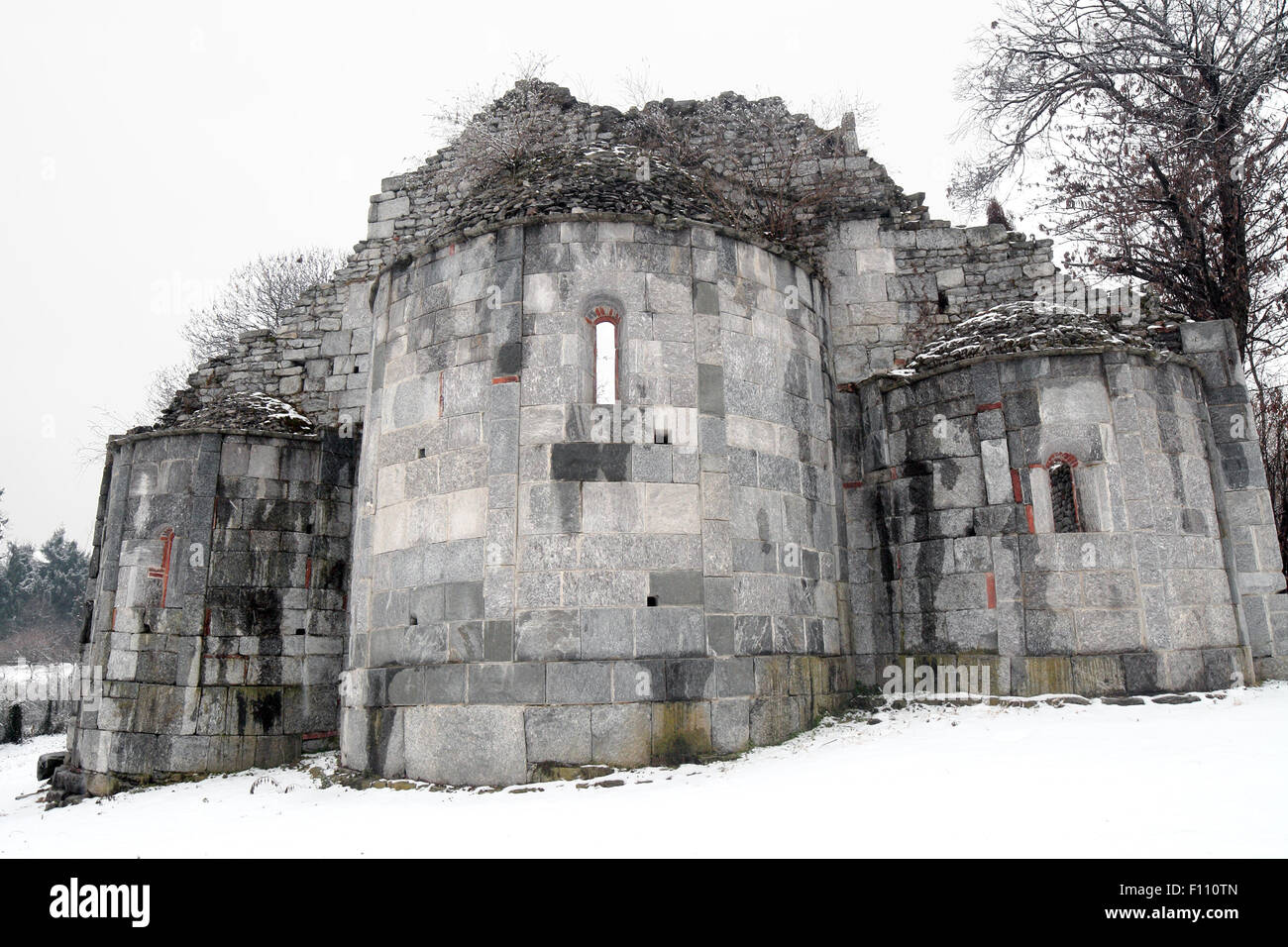 San Martino Romanesque church in Gattico, Italy Stock Photo - Alamy