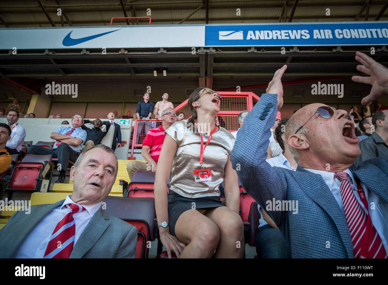 Katrien Meire Charlton Athletic Football Club CEO with Keith Peacock ...