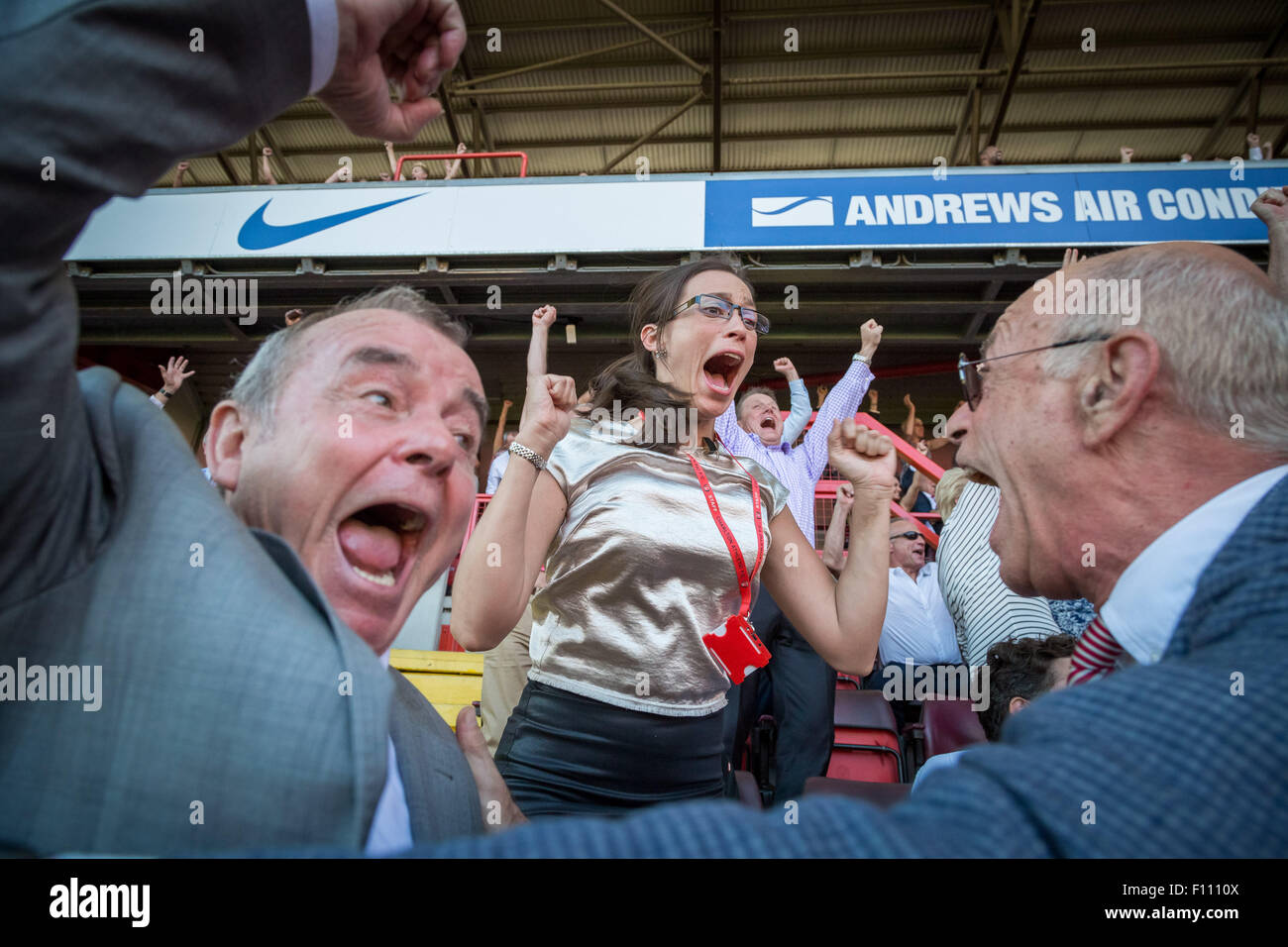 Katrien Meire Charlton Athletic Football Club CEO with Keith Peacock ...