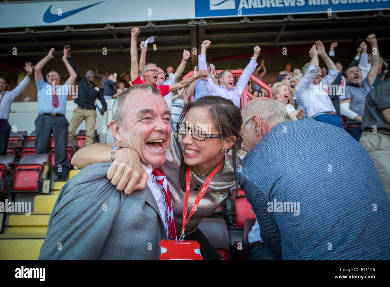 Katrien Meire Charlton Athletic Football Club CEO with Keith Peacock ...