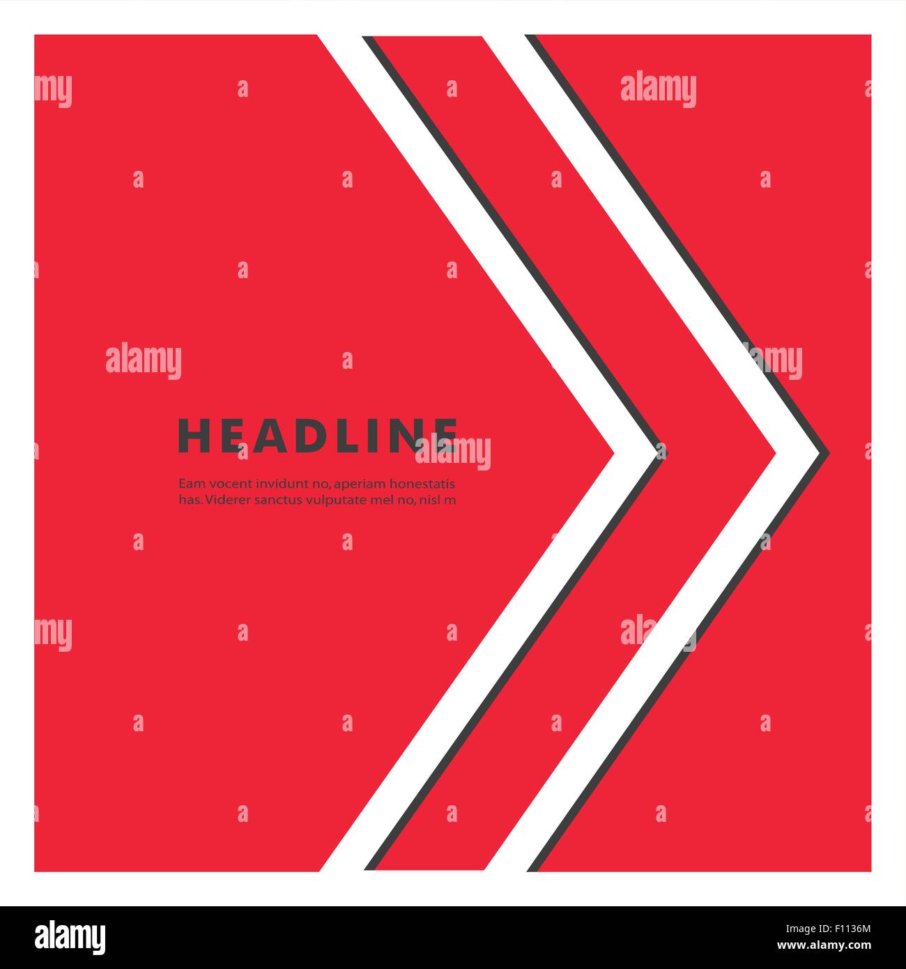 Vector simple arrow pointer on a colored background Stock Vector Image ...