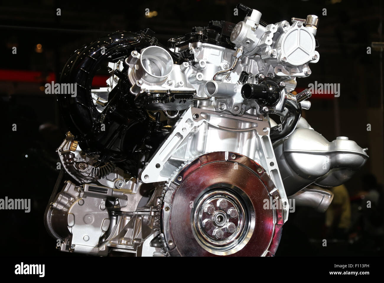 A Car Engine out of a Car Stock Photo - Alamy