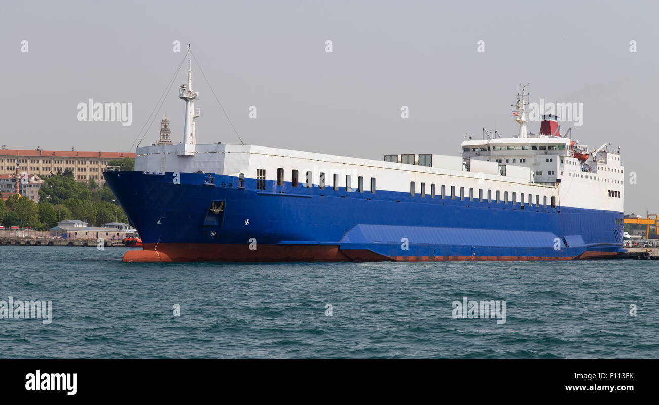 Roro Ship is loading in a Port Stock Photo - Alamy