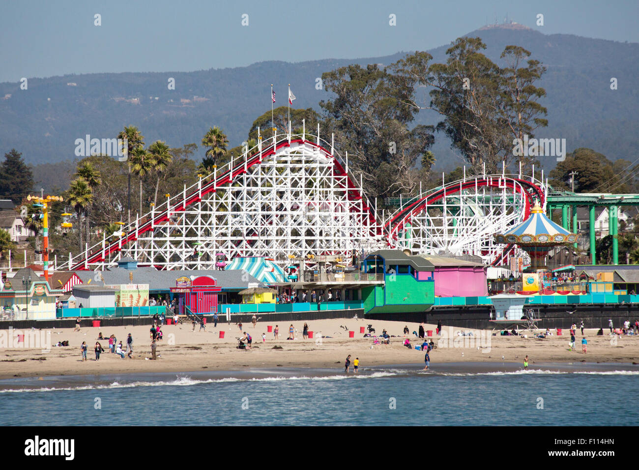 Santa cruz roller coaster hi-res stock photography and images - Alamy