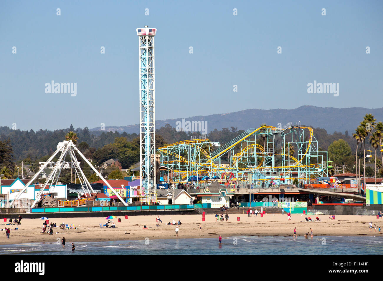 Santa Cruz Amusement Park Stock Photo - Alamy