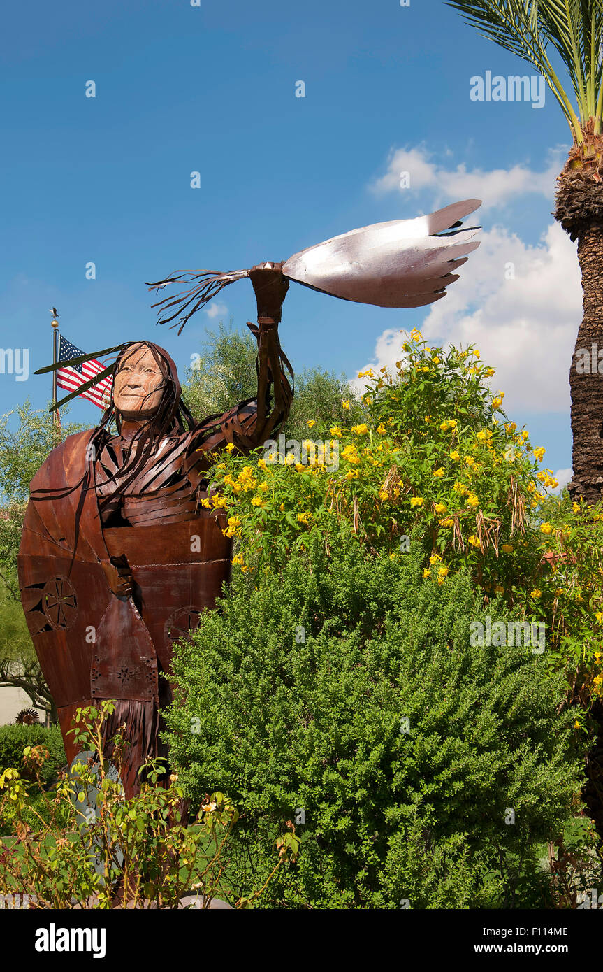 Statue of Elk Woman in Scottsdale Arizona USA Stock Photo - Alamy