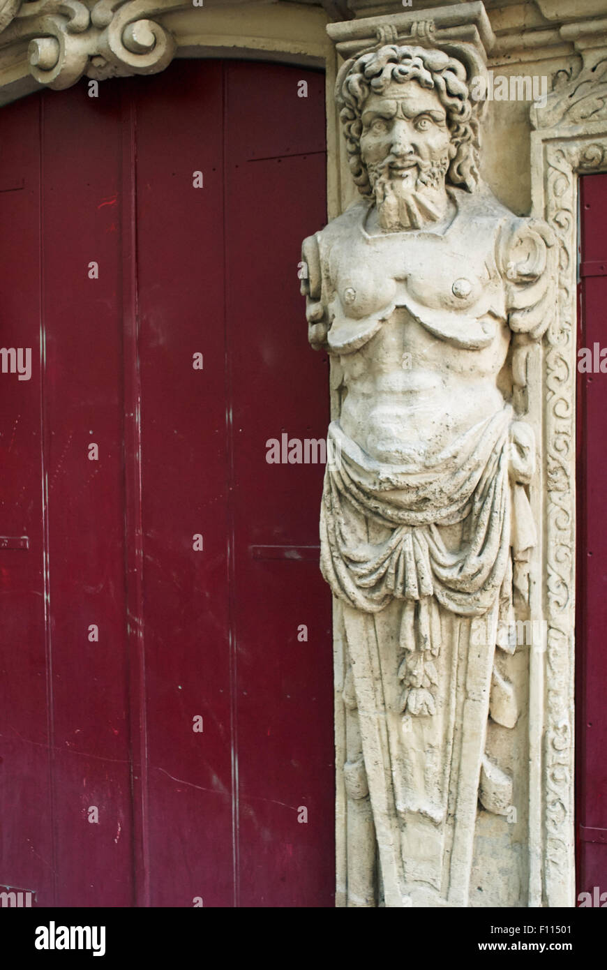 Doorway Statue, Paris, France Stock Photo - Alamy