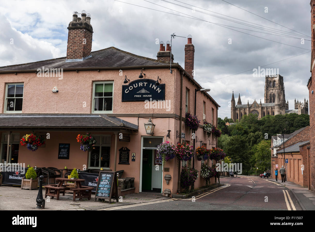 View of the Court Inn pub near the high security prison in Durham with ...