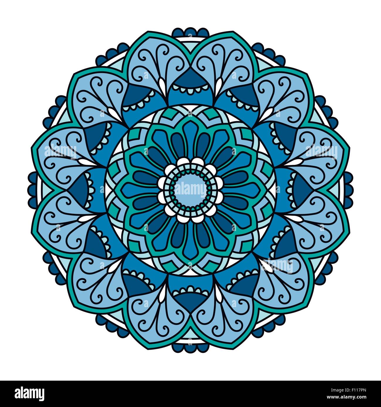 Mandala. Ornamental round pattern Stock Vector Image & Art - Alamy