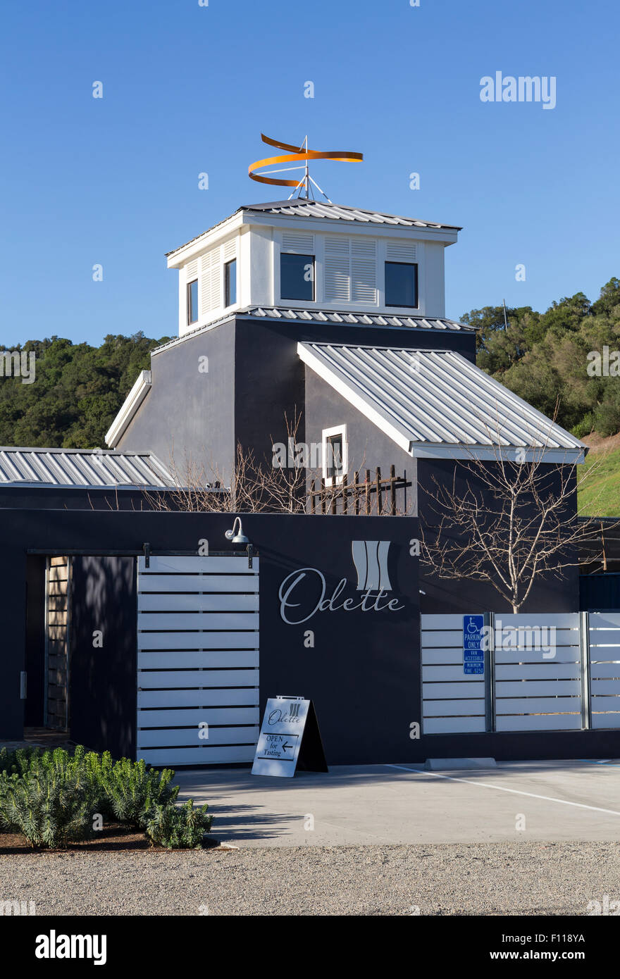 tasting room, wine tasing room, winery building, Odette Estate Winery ...
