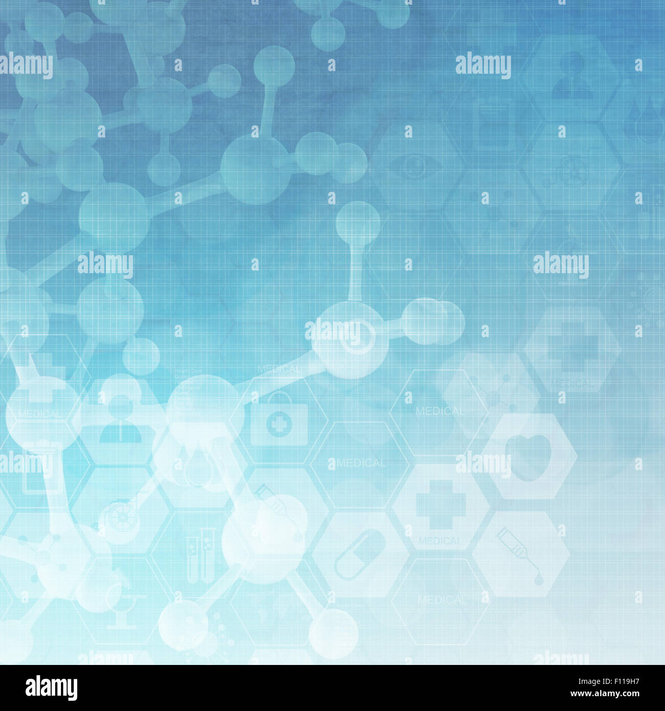 Abstract metal molecules medical background Stock Photo - Alamy