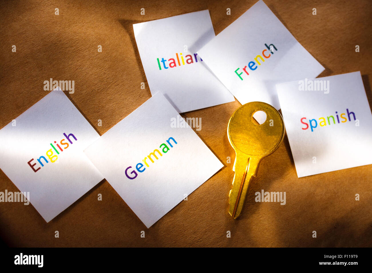 Label in different languages hi-res stock photography and images - Alamy