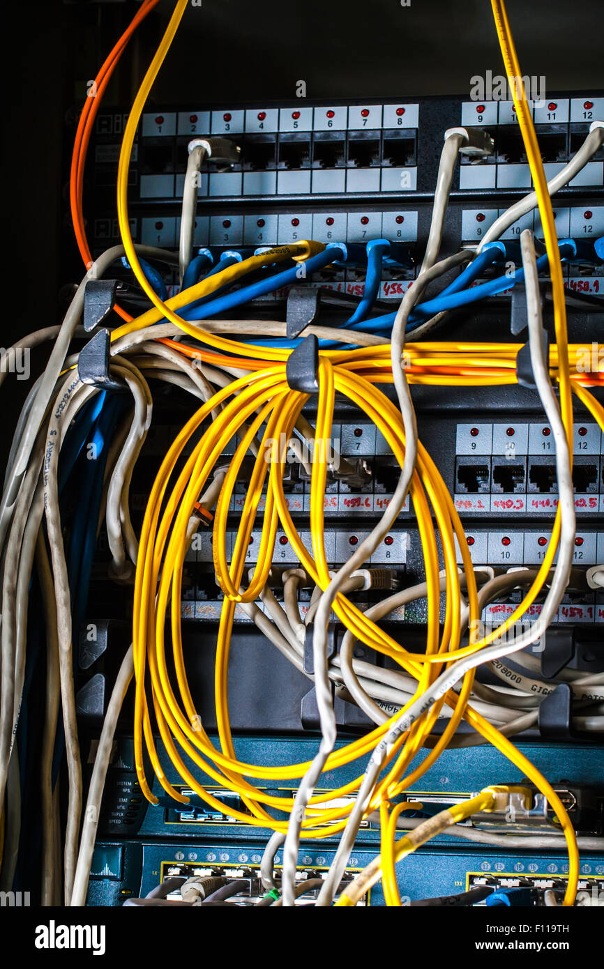 Direct line of network attached to device Stock Photo - Alamy